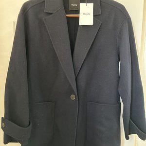 Theory | Jackets & Coats | Theory Easy One Button Coat In Doubleface ...